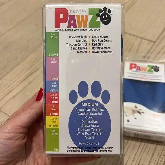 NWT Pawz Rubber Dog Boots 3 Pack
